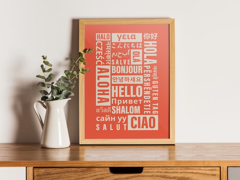 Multilingual Hello Printable: Greetings in Different Languages ...