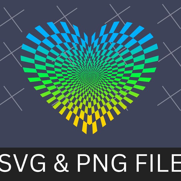 Faded Heart Svg - Etsy