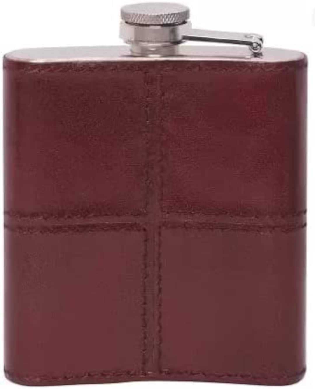 Stainless Steel, Leather Wrap Hip Flask Drinkware(200 Ml) 7oz - Etsy