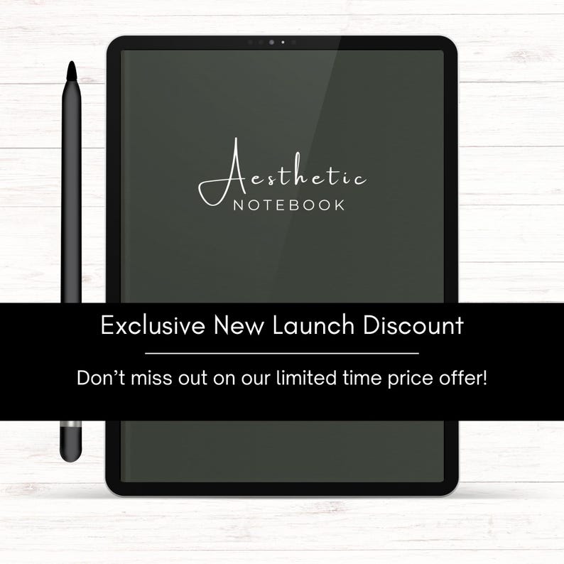 Digital Notebook With Hyperlinks, Goodnotes Templates Minimalist Design ...