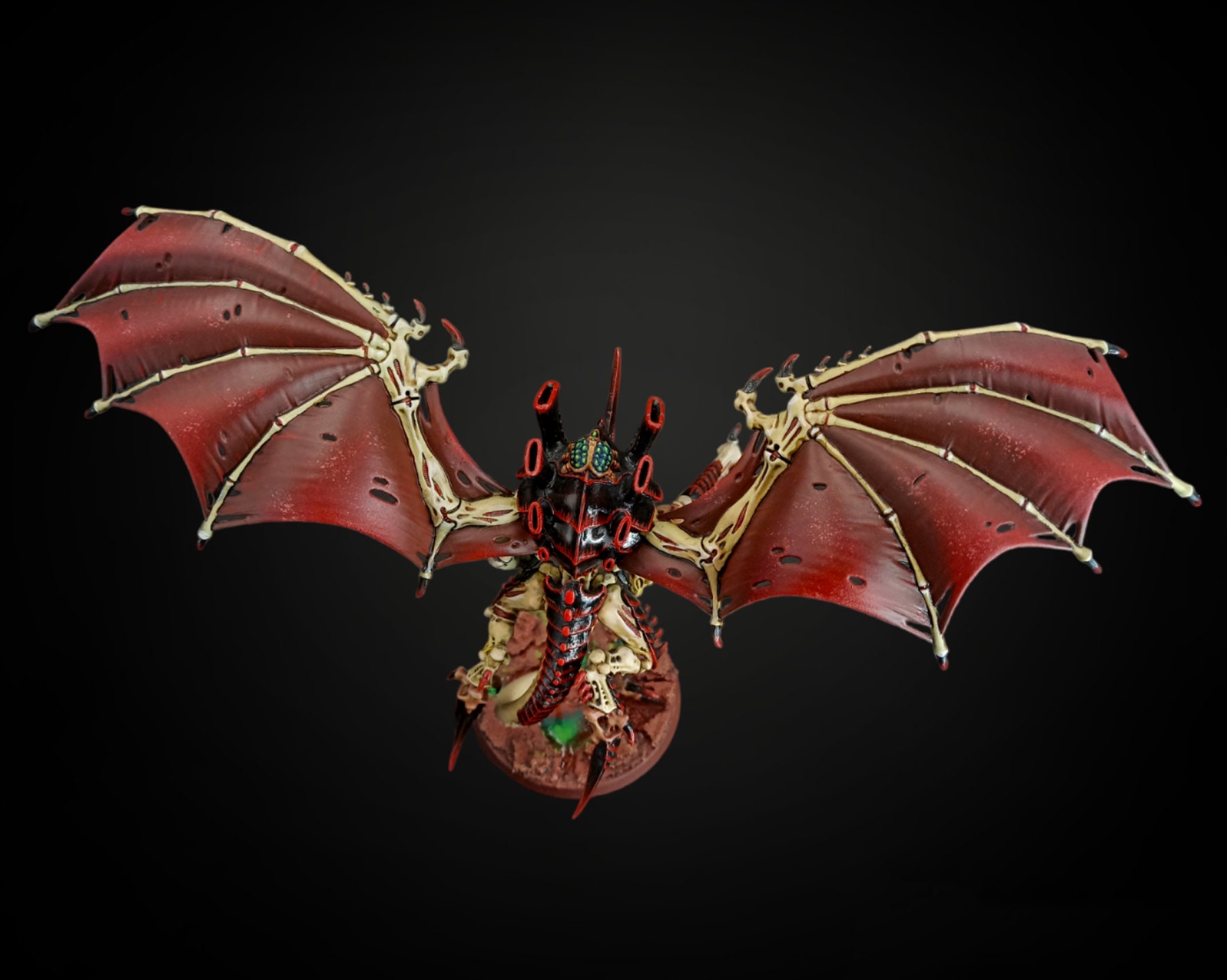 Tyranid Winged Hive Tyrant Warhammer 40k Miniature painted - Etsy