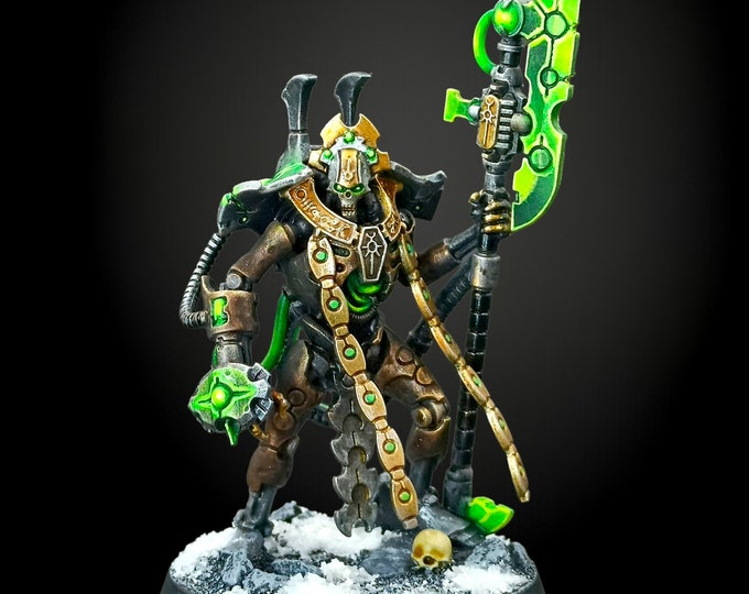 Necron Overlord - Warhammer 40k Miniature *painted* - Etsy