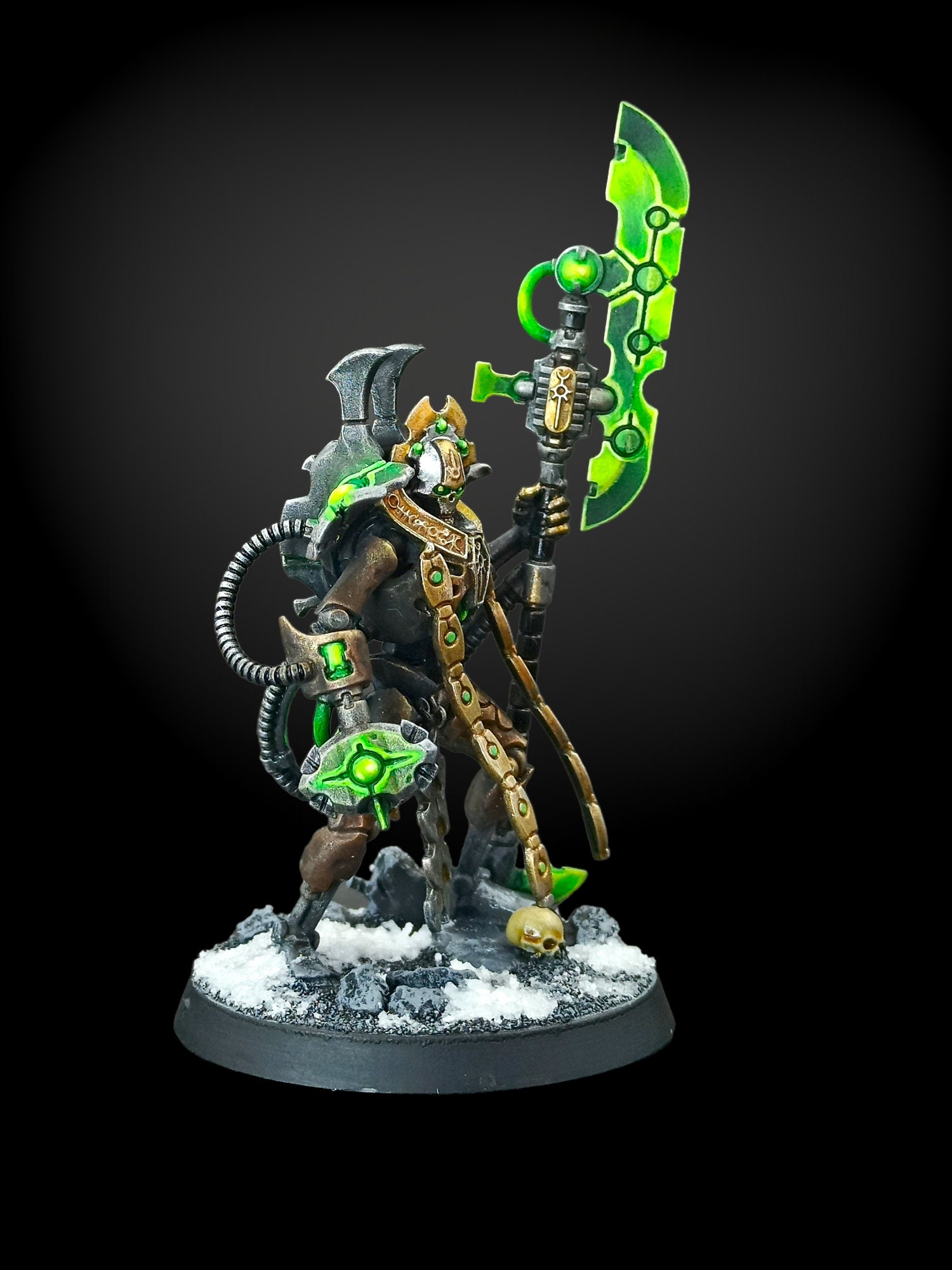 Necron Overlord - Warhammer 40k Miniature *painted* - Etsy