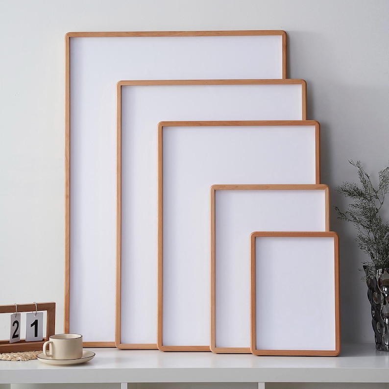 Wooden Frame, Beechwood Photo Frame, Magnetic Picture Frame, A1 Frame ...