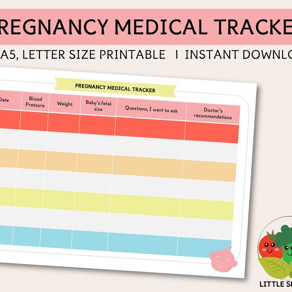 Pregnancy Tracker - Etsy