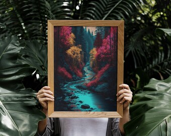 Mystical Forest Library Digital Art Print Limited Edition 1 of 10 High ...