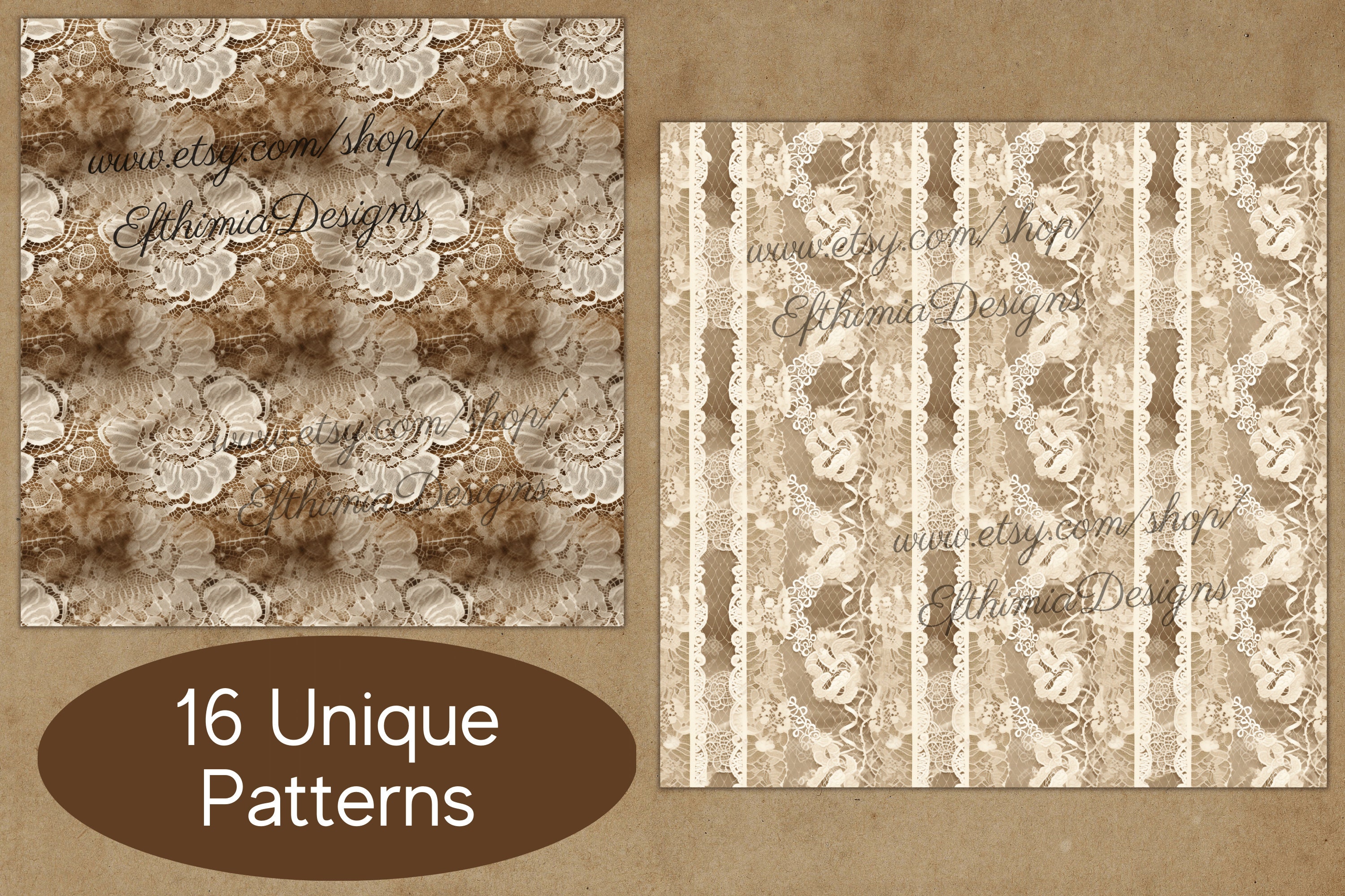 Scrapbook Paper Beige Lace, Printable, Junk Journal, Pattern, Antique ...