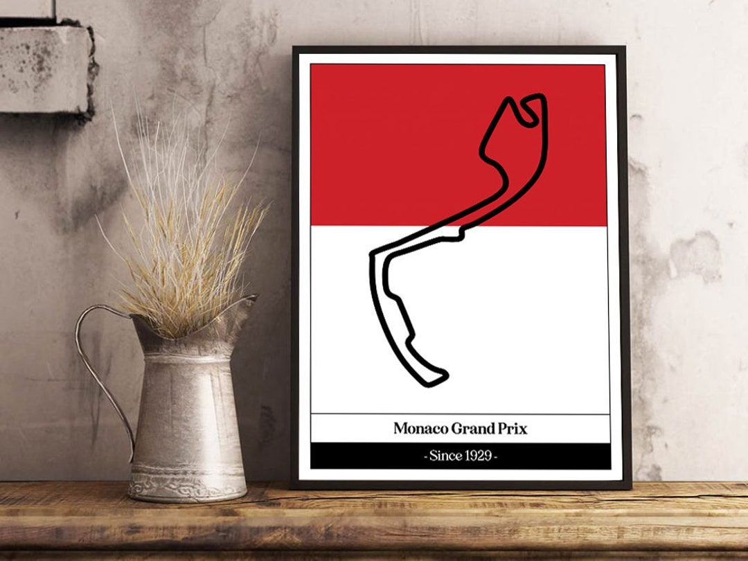 Monaco Grand Prix Since 1929 A3 Poster Digital Print - Etsy