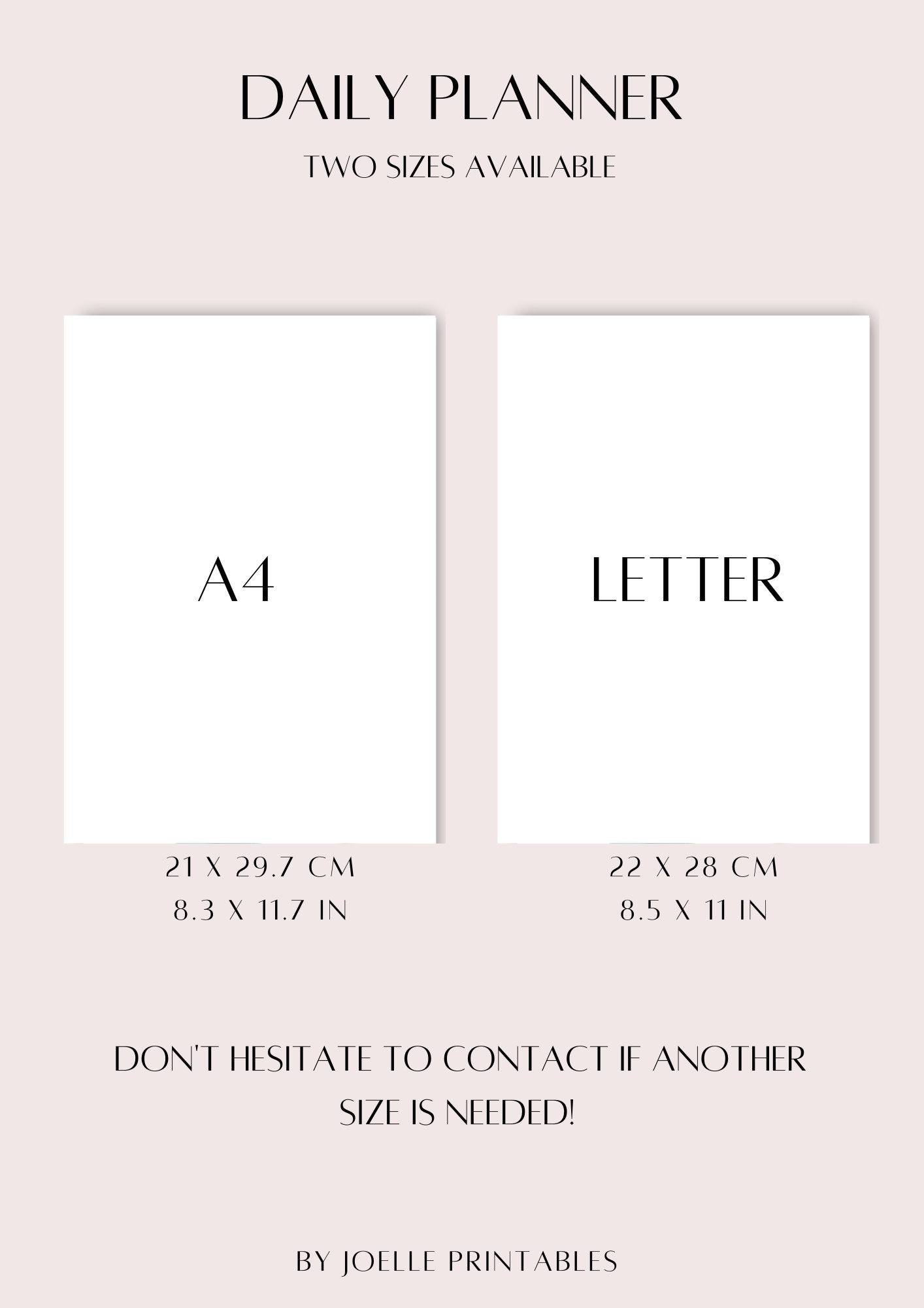 Printable Daily Planner | Daily Organizer | Daily Schedule | Hourly ...