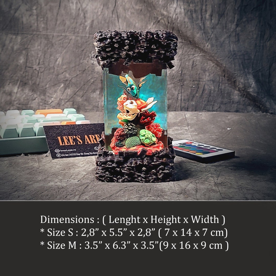 Finding Nemo Lamp , Fish Lamp , Artisan Lamp , Anime Lamp, Nemo Ocean ...