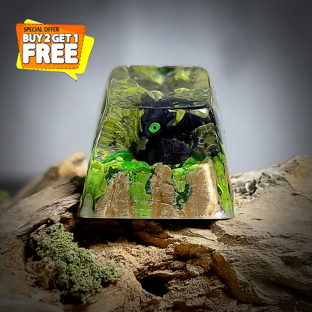 Toothless Artisan Keycap, Dragon Trainer Keycaps, Toothless Dragon ...