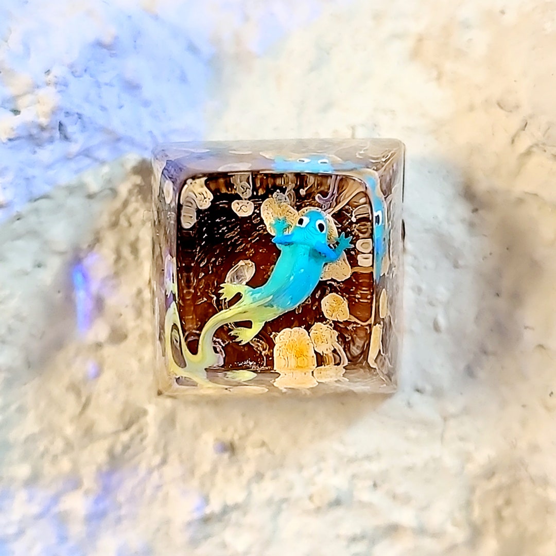 Axolotl Artisan Keycap for Cherry MX Keyboard, Minecraft Axolotl SA ...