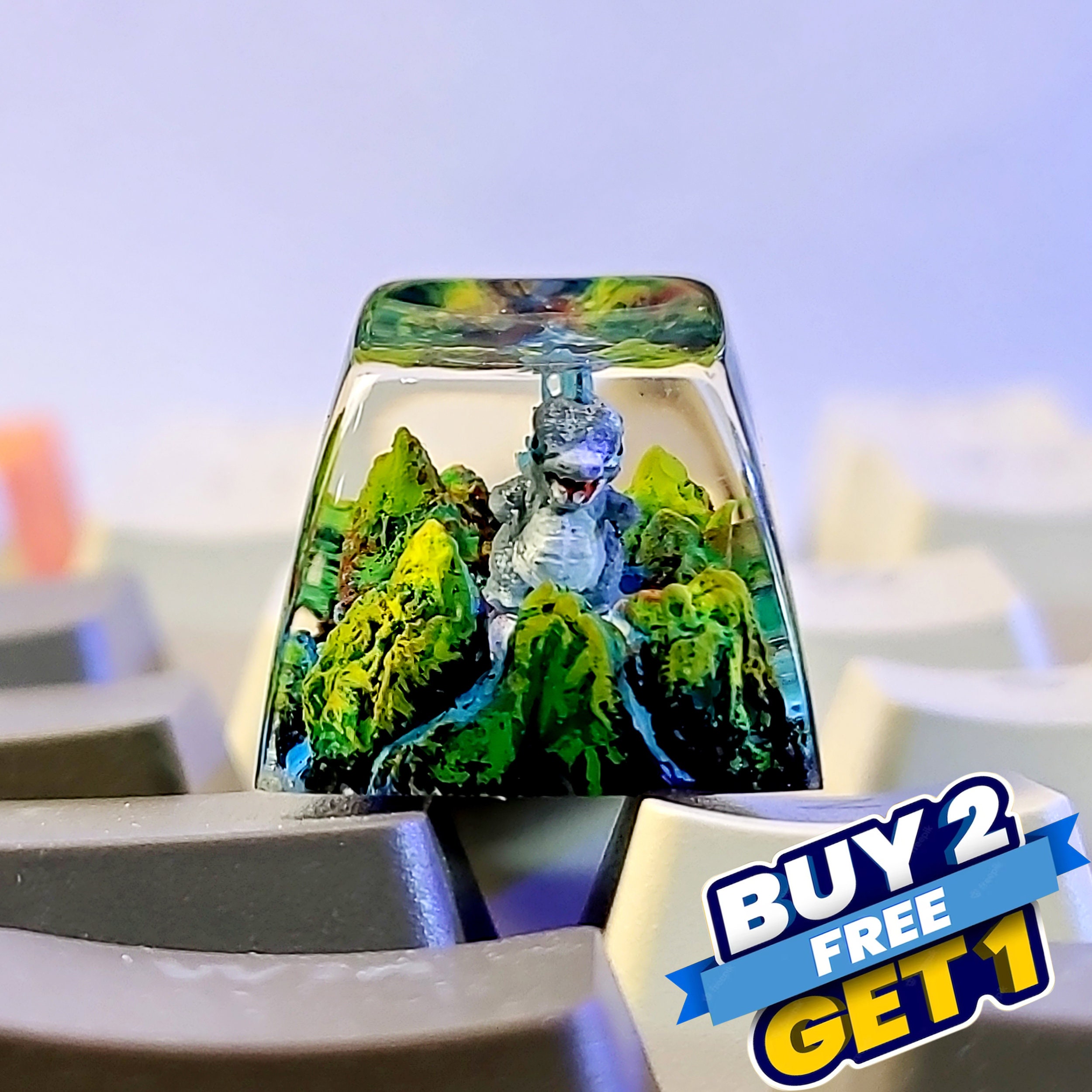 Godzilla Chibi Keycap Skull Island Keycap Cherry MX Keycap - Etsy