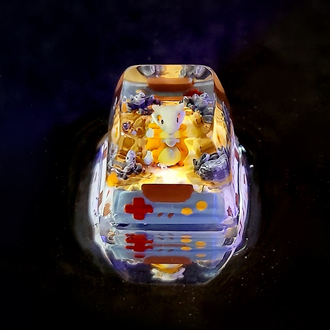 Cubone Pokemon Artisan Keycap, Custom Spacebar Keycap, Keycap Set, Kute ...