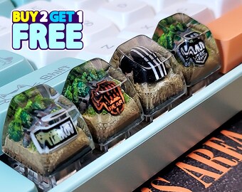 Tagilla Helmet Artisan Keycap for Mechanical Keyboards Handmade Keycap ...