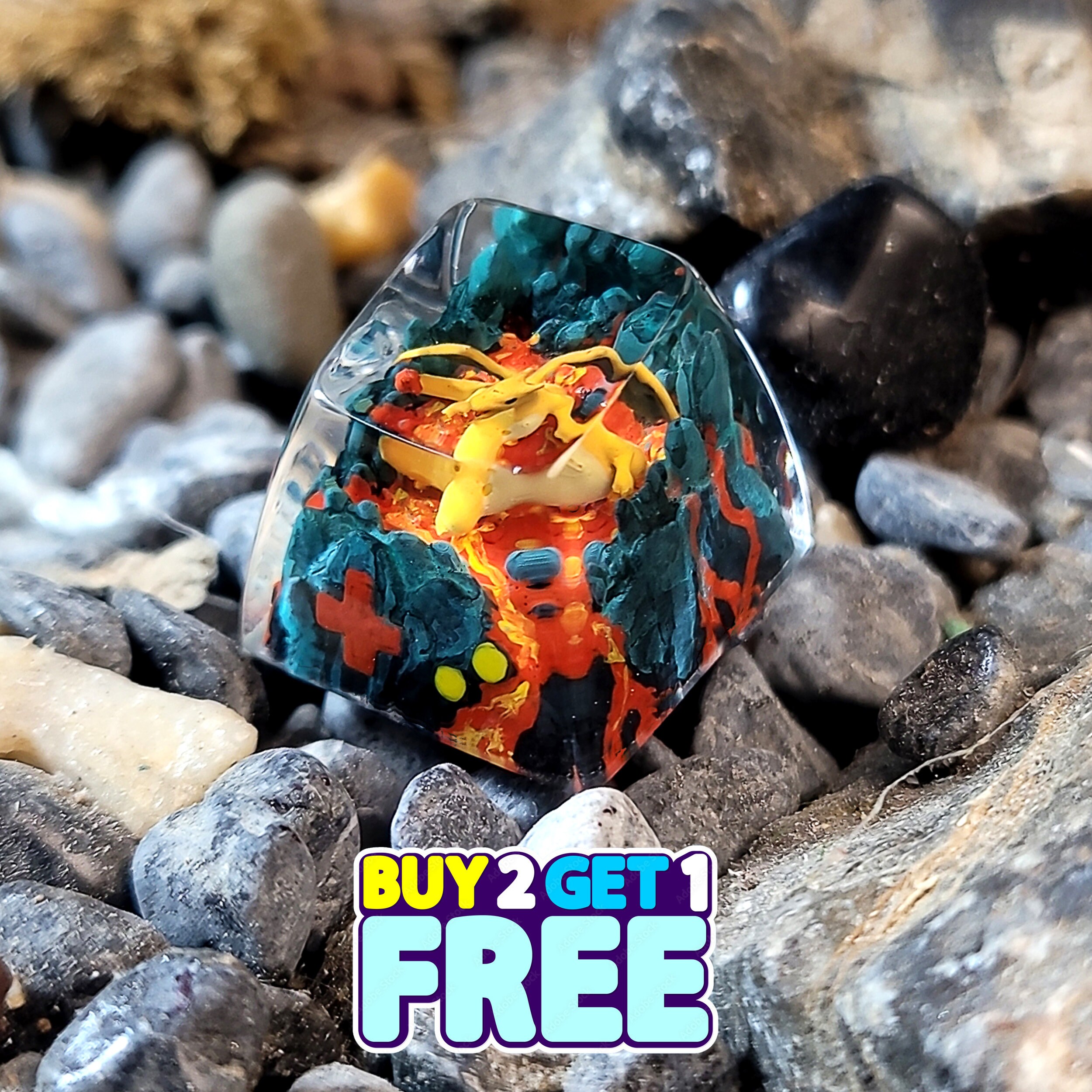 Charizard Pokemon Pokemon Keycap Artisan Keycap Resin - Etsy
