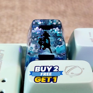 UMBREON Pokemon Artisan Keycap, Custom Spacebar Keycap, Keycap Set ...