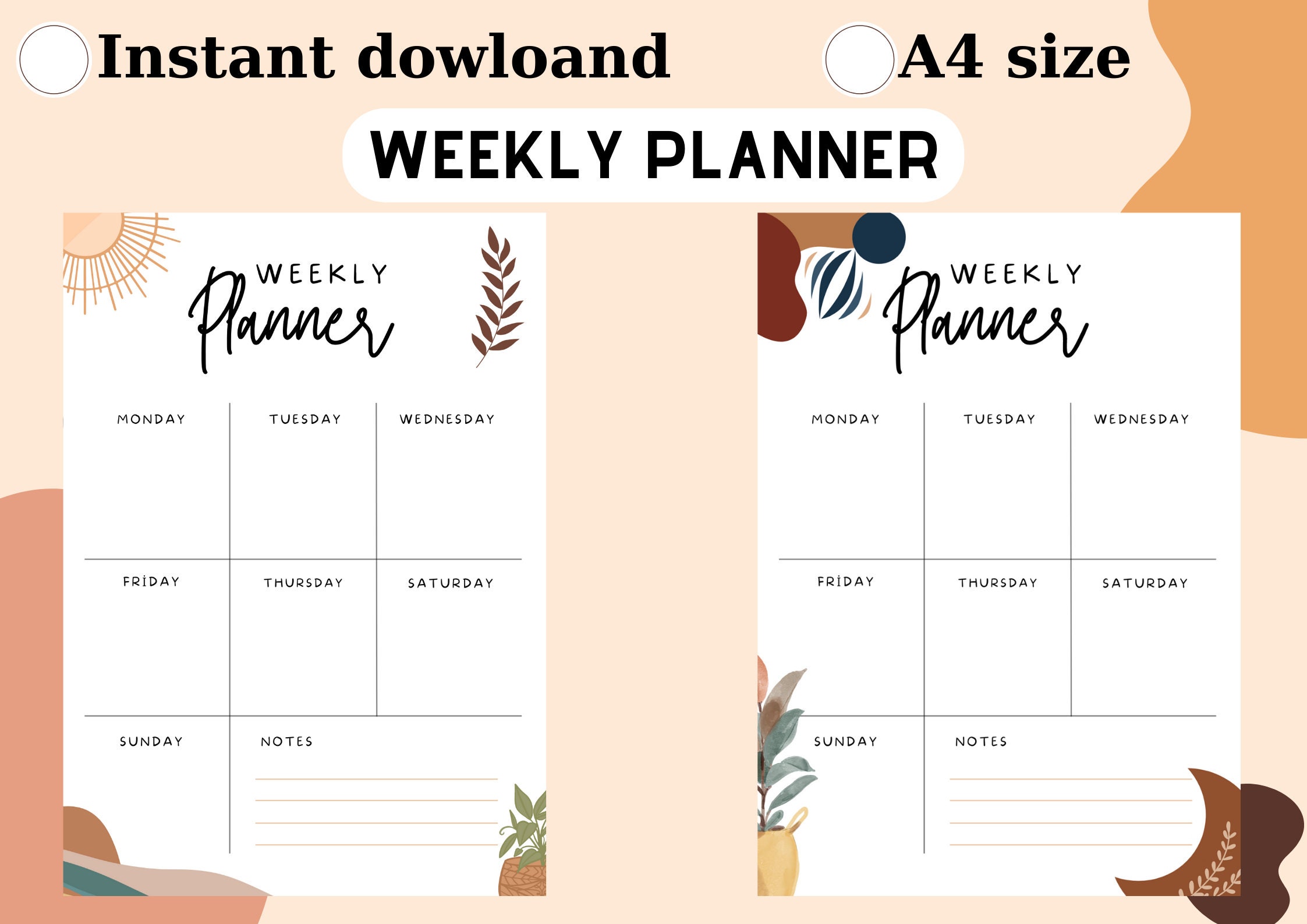 Digital Planner iPad Planner Printable Planner - Etsy