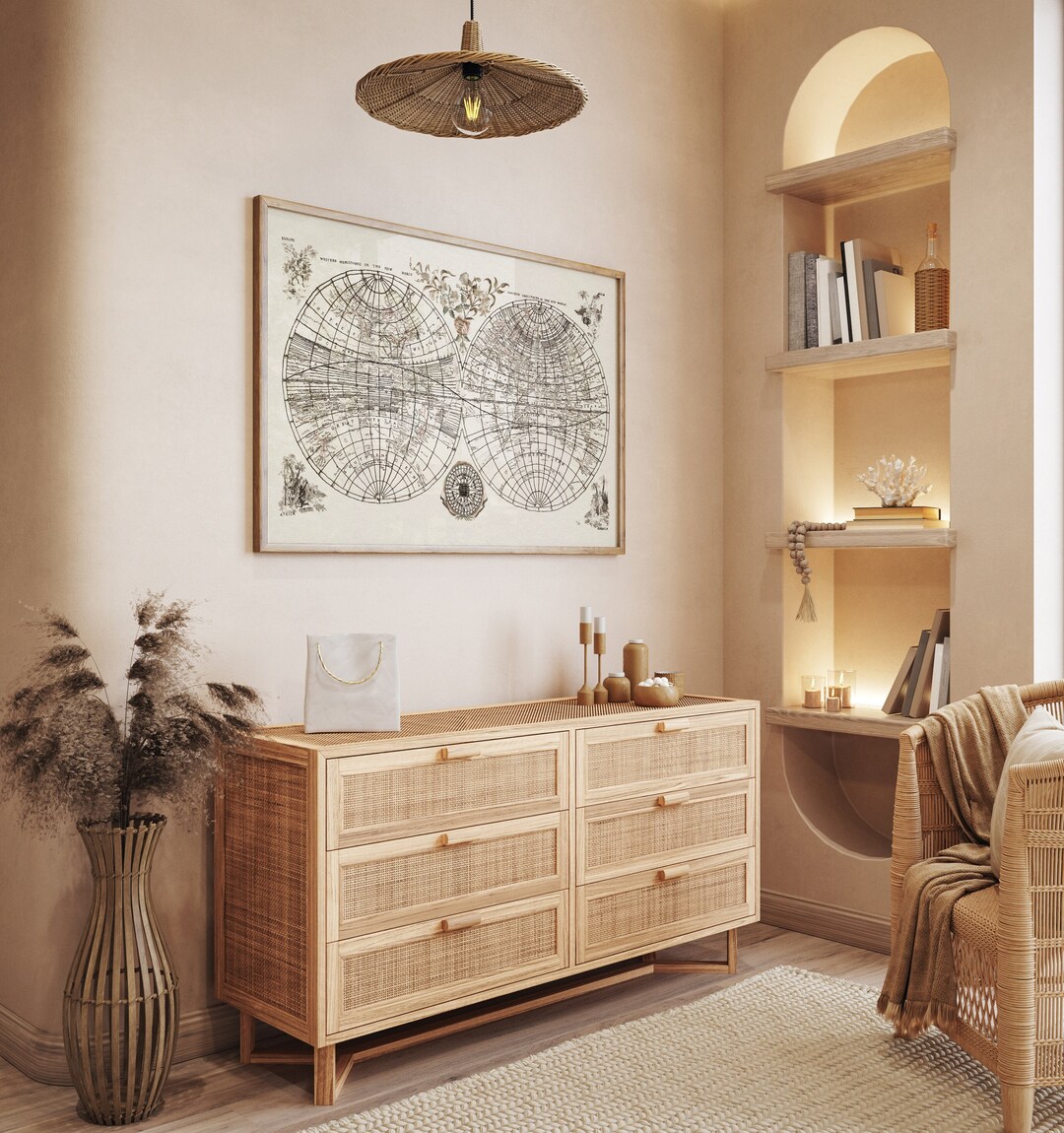 Ancient Map Art Print Historical Geography Vintage Cartography Classic ...