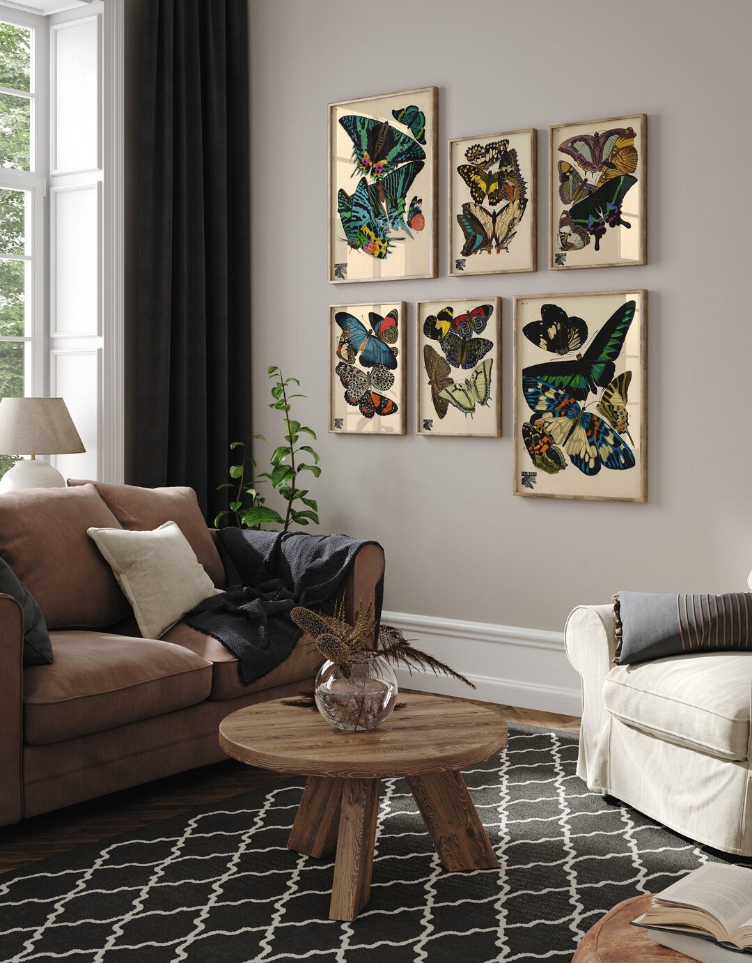 Butterfly Wall Art Bugs Wall Art Nature Wall Art Antique Print ...