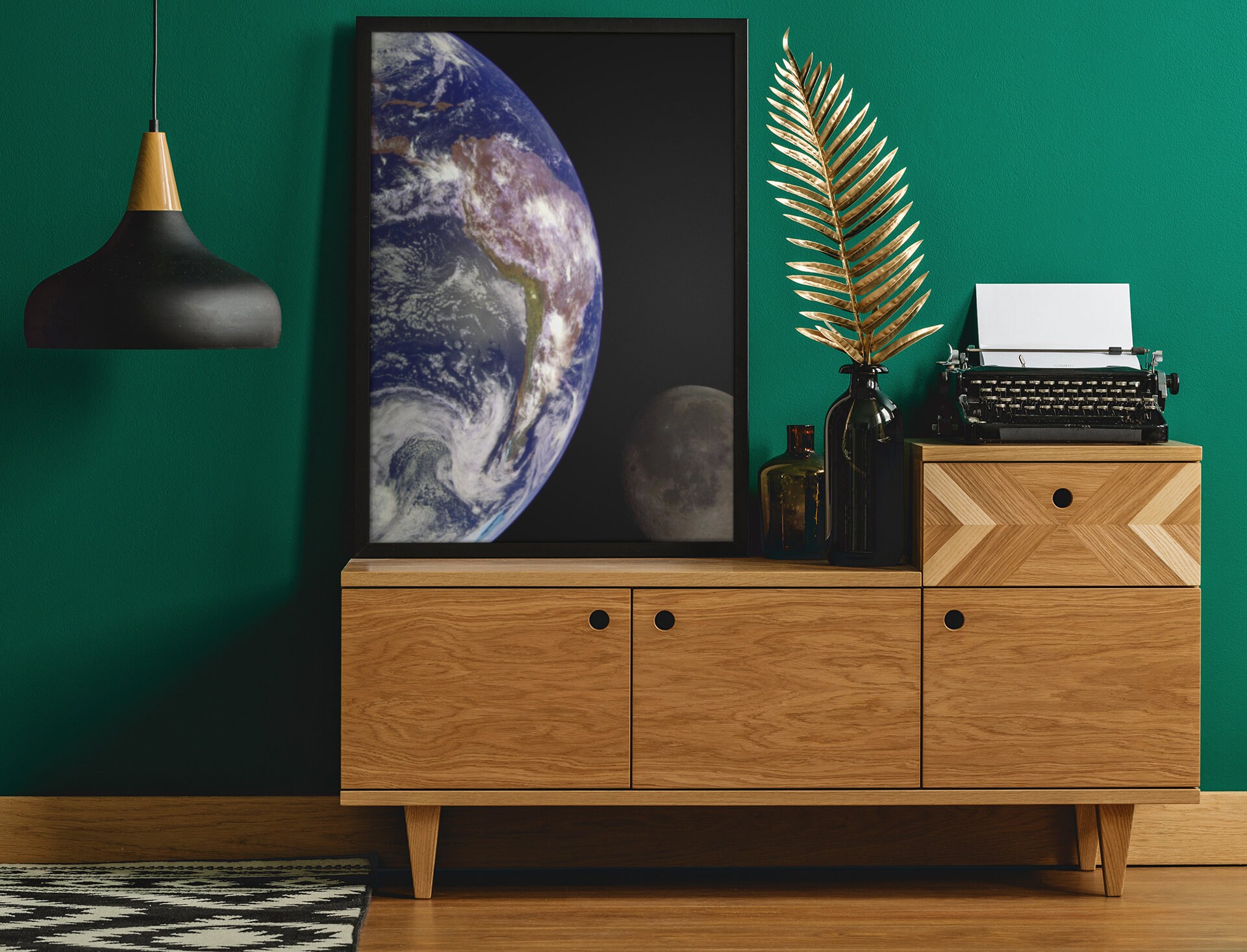 NASA Poster: Earth and Moon Poster Stunning Space - Etsy
