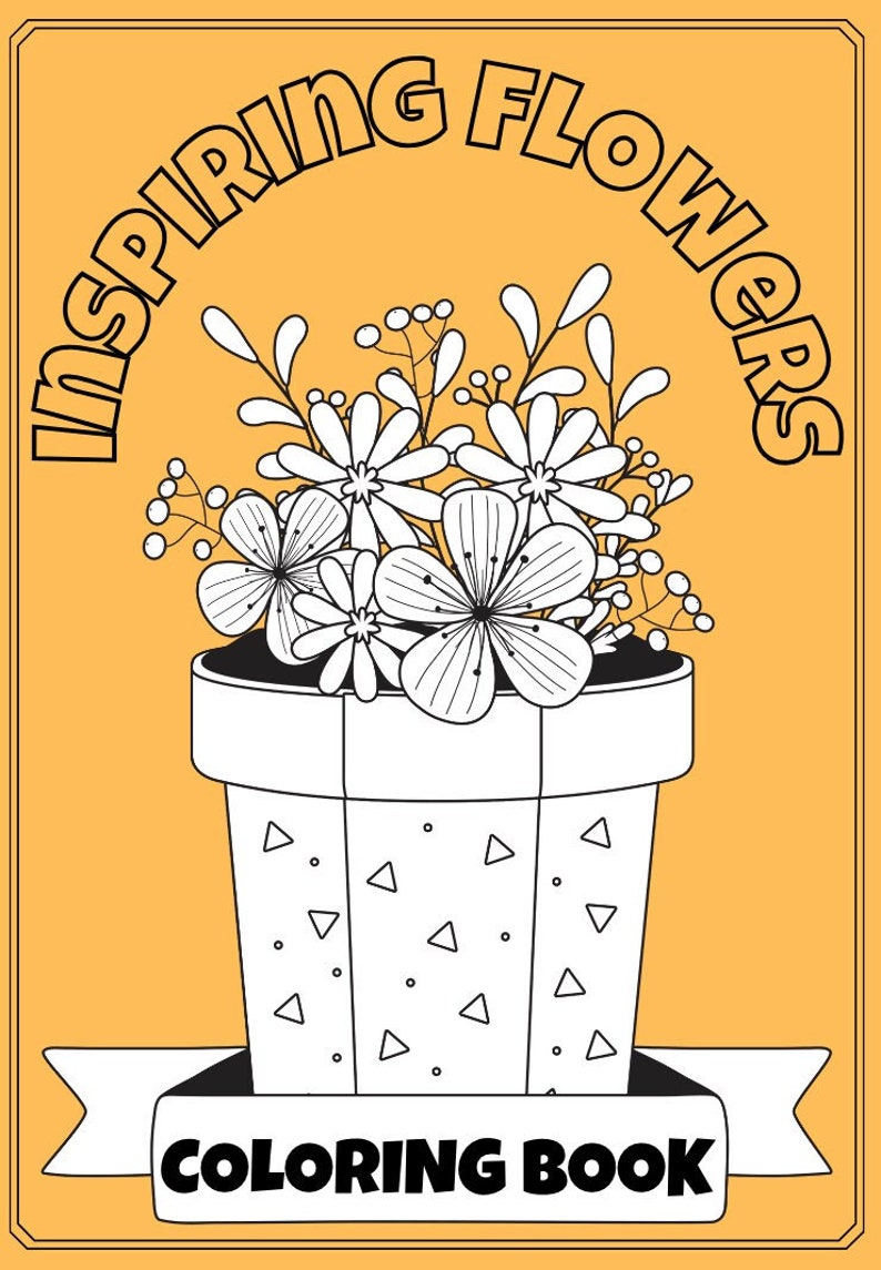 Positive Affirmations Flower Coloring Book - Etsy