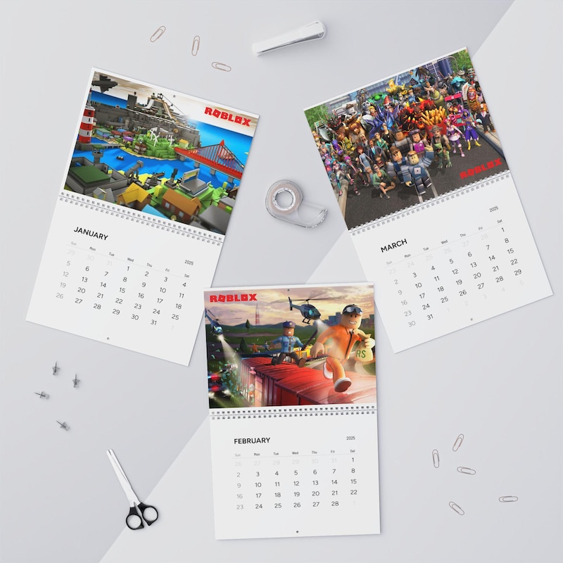 Roblox Calendar - Etsy