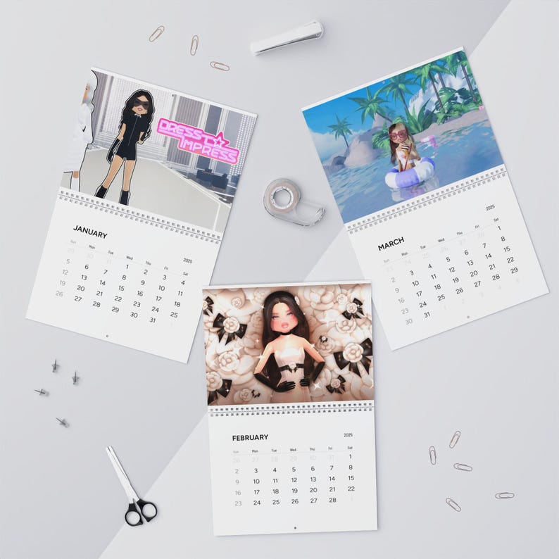 Kids Roblox Dress to Impress Calendar (2025) - Etsy