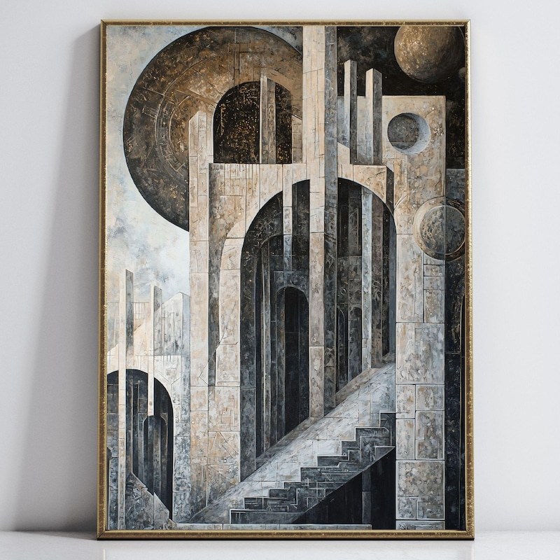 Cosmic Abstract Painting - Etsy