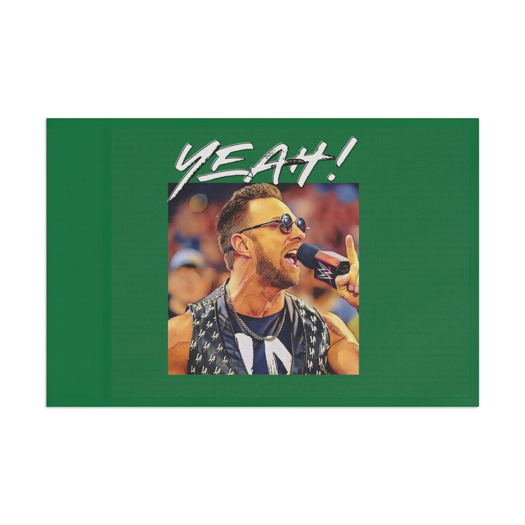 LA Knight 'yeah' Deep Forest Green Flag Wrestling - Etsy