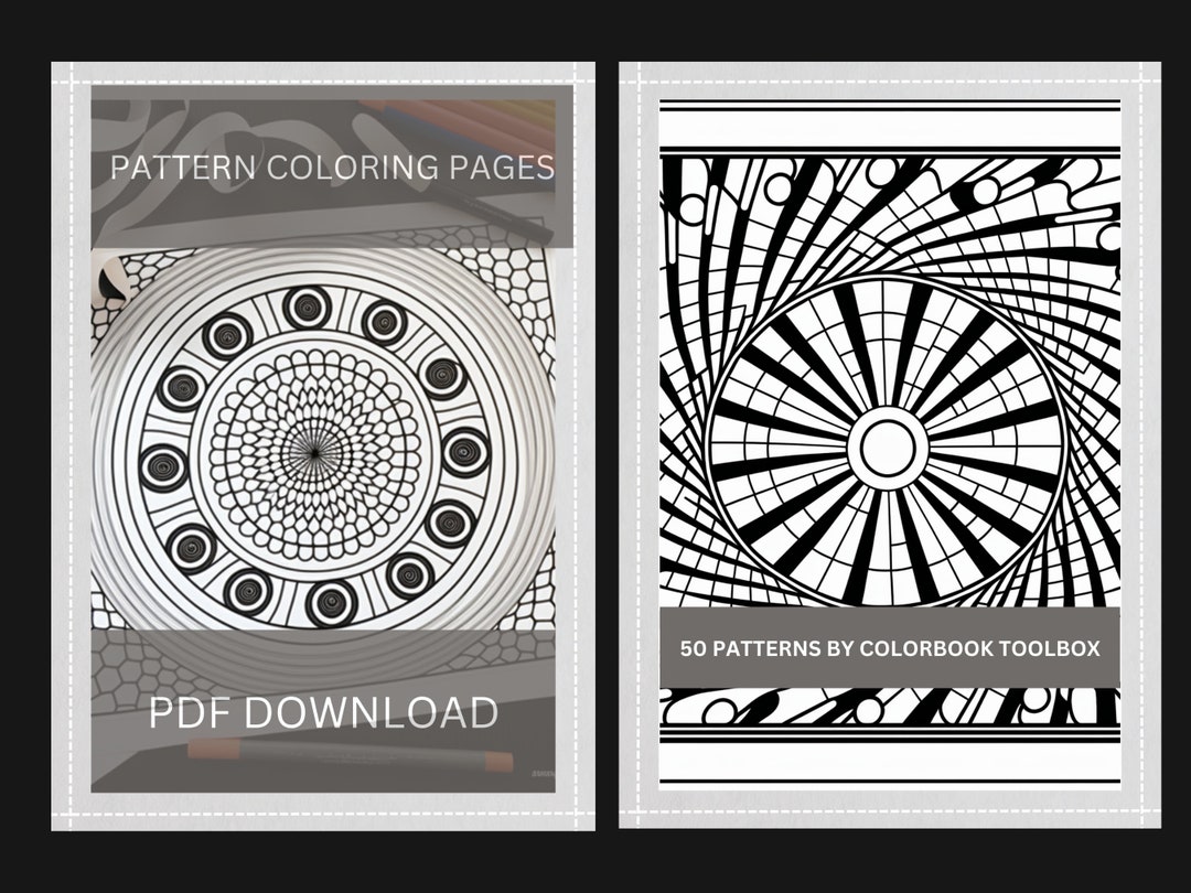 Pattern Coloring Pages: 50 Pattern Adult Coloring Books by Colorbook ...