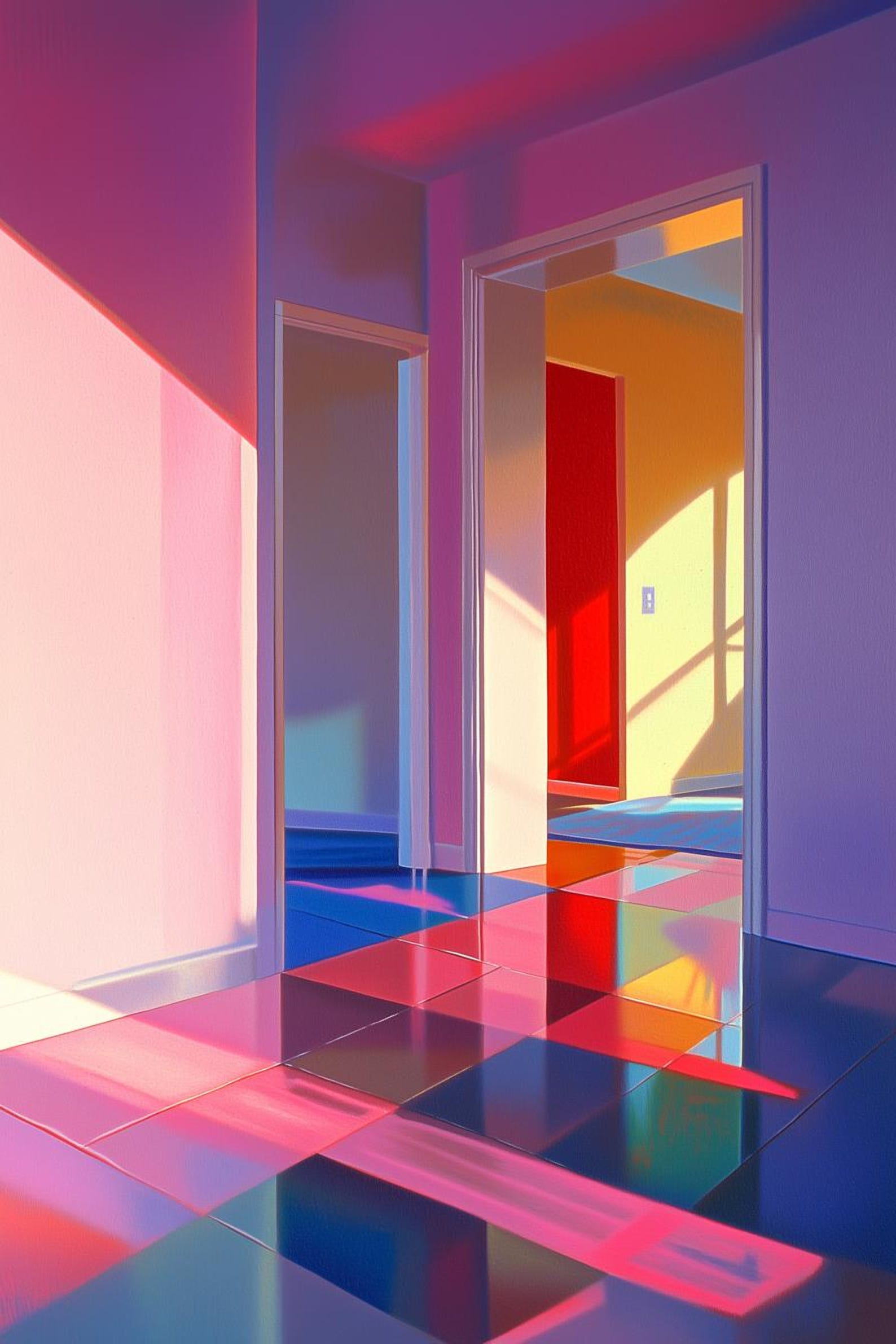 Contemporary Interior Canvas Art Print Inspired by Modernist Artists ...