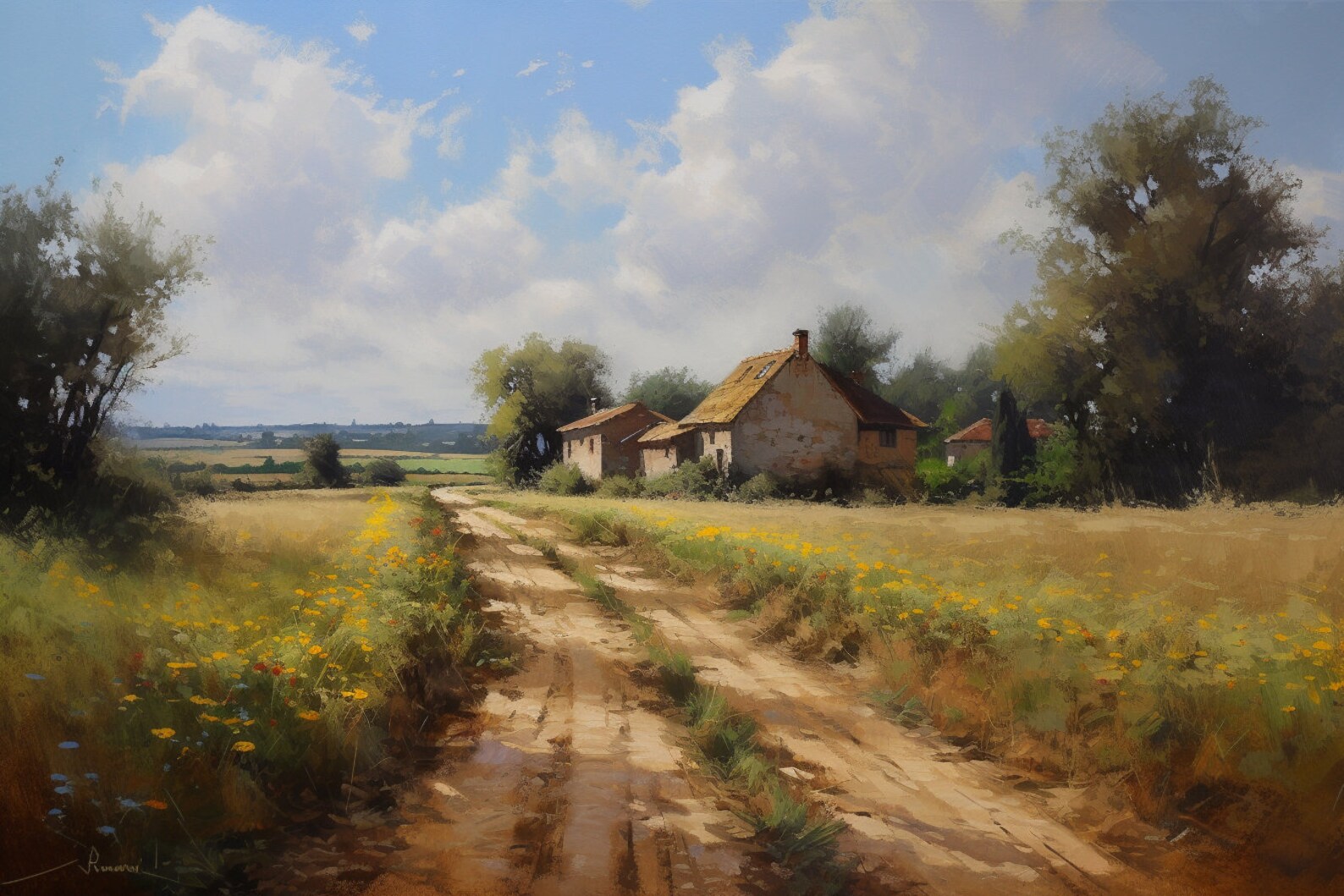 French Countryside Summer Gallery Wall Art Print | Vintage Home | CCC ...