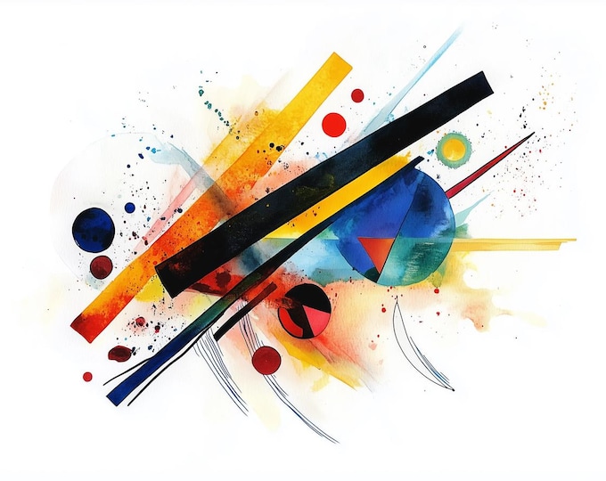 Harmonic Abstraction: Kandinsky-inspired Art Matte Poster - Etsy