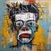 Graffiti Inspired Portrait Headshot Inspired by Jean-michel Basquiat Canvas Print Acrylic ...