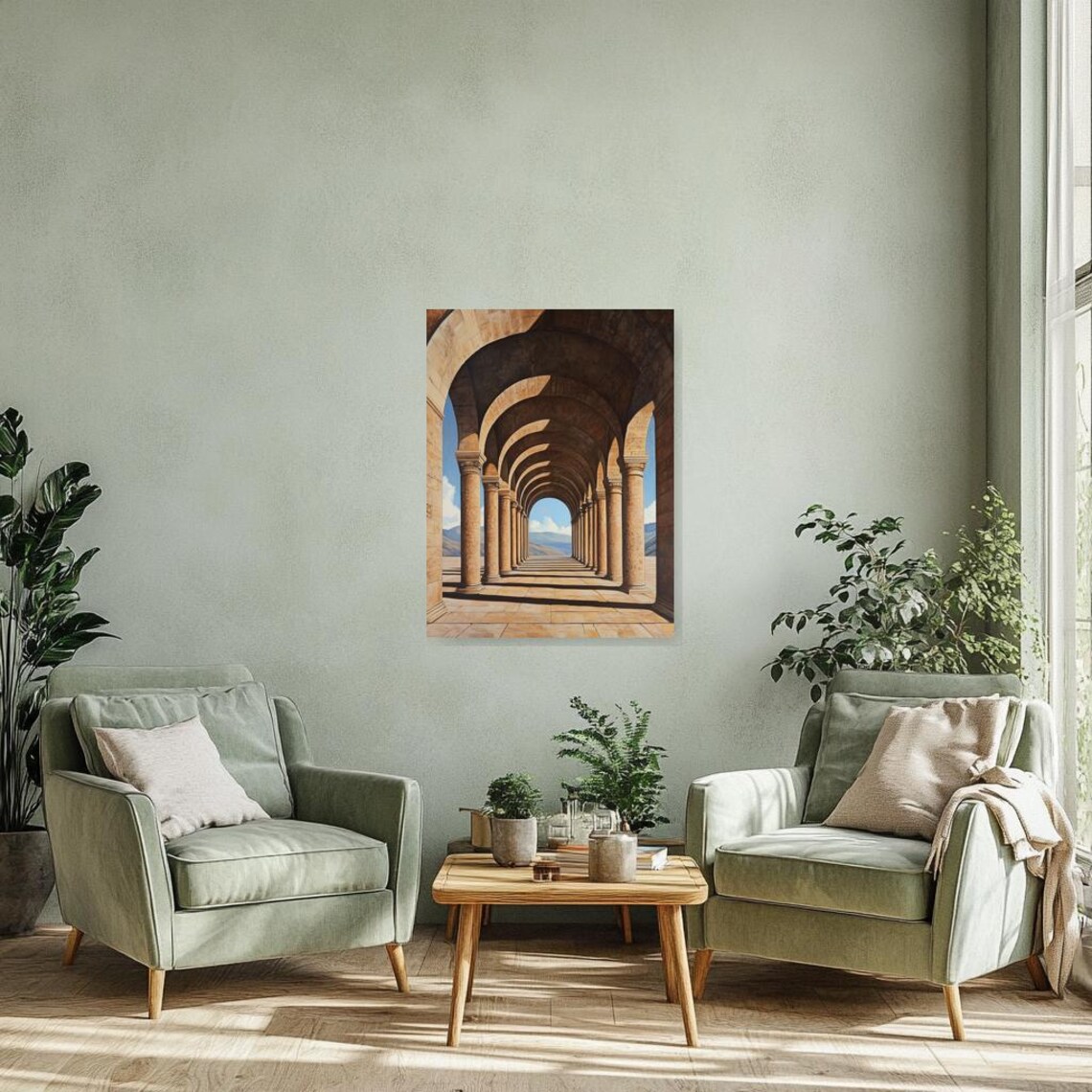 Classic Architectural Arches Canvas Print Inspired by Renaissance ...