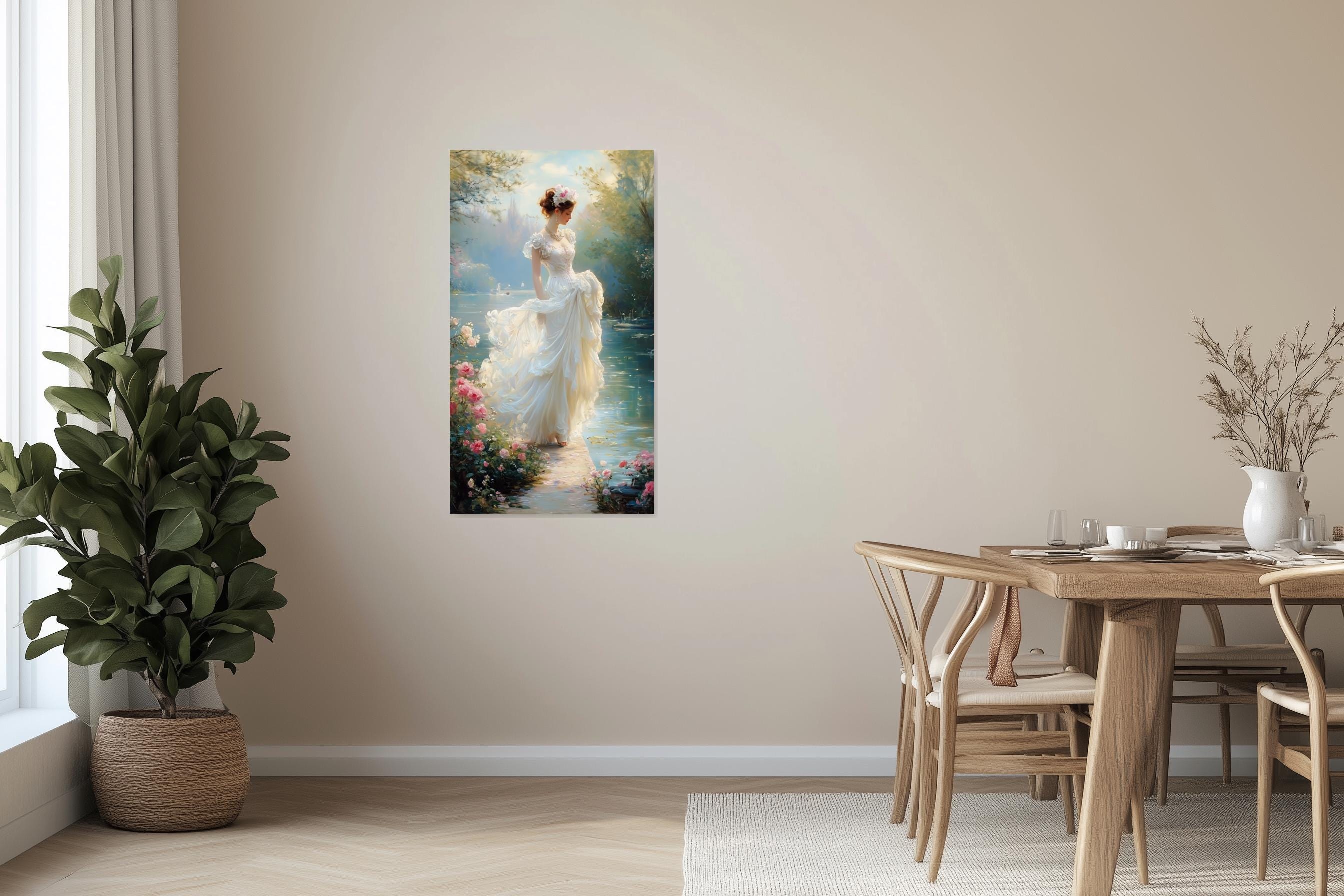 Romantic Floral Canvas Print Inspired by Impressionist Art Perfect for ...