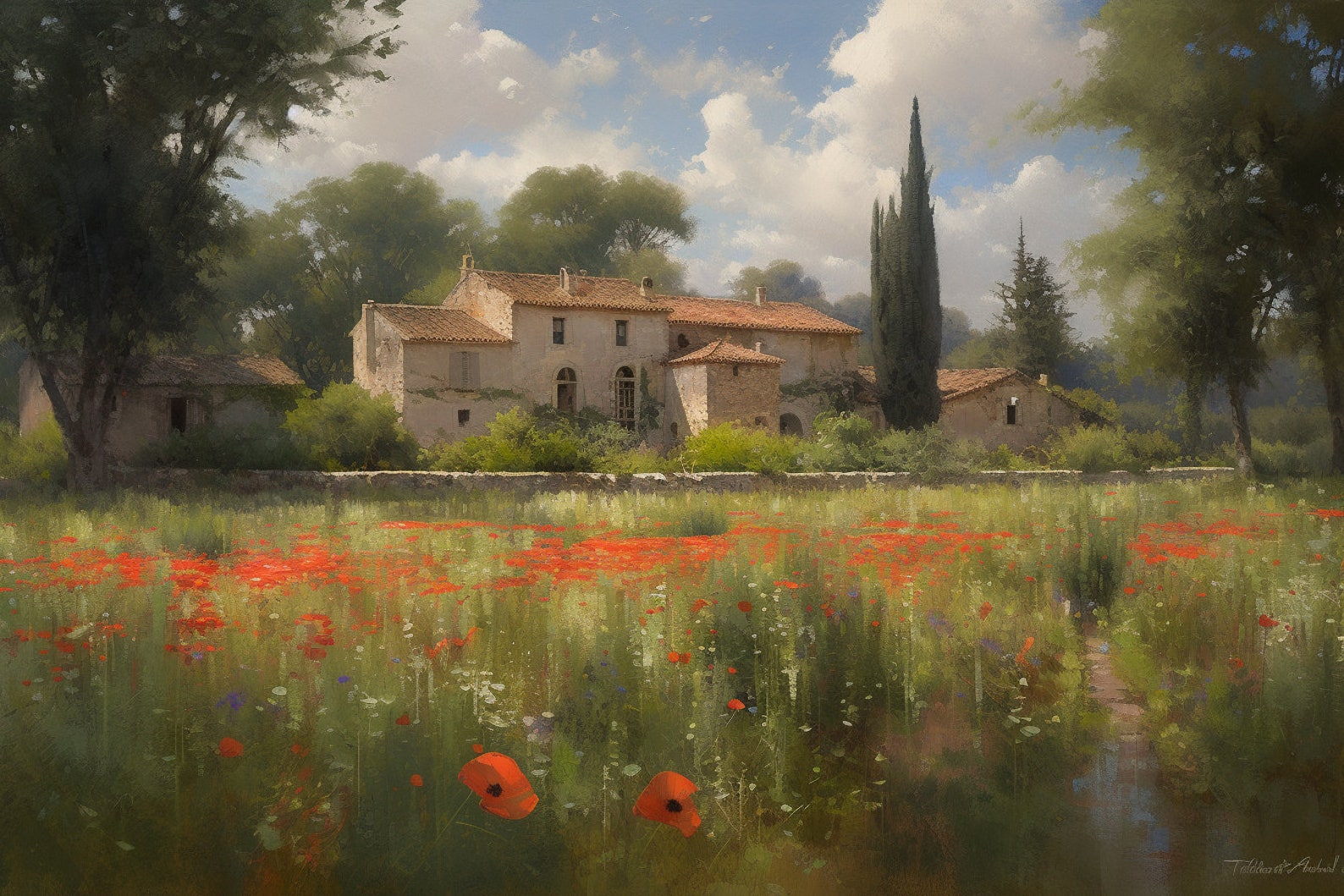 French Countryside Summer Gallery Wall Art Print | Vintage Home | CCC ...