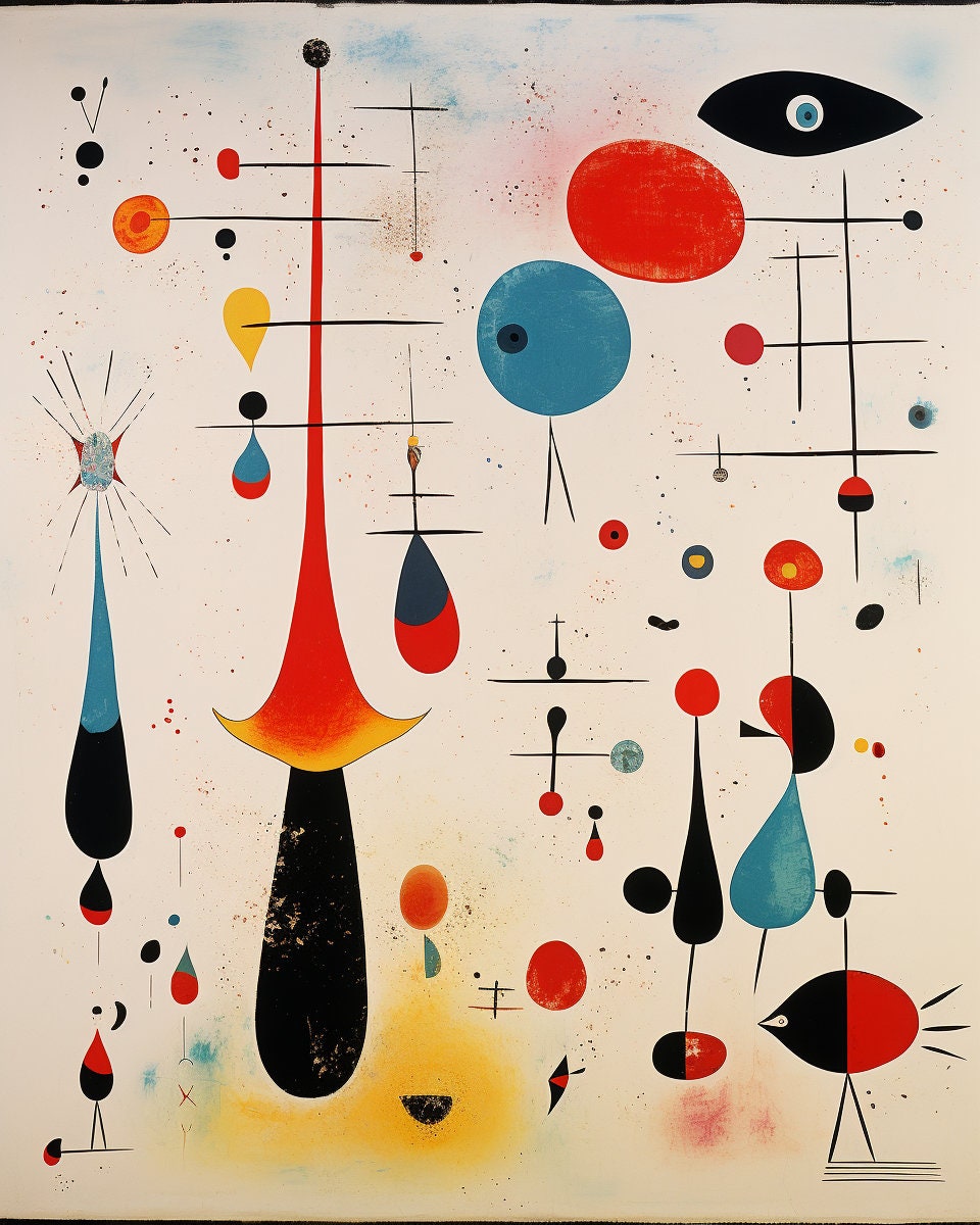 Abstract Expressionism - Joan Miro Inspired Art: Dripping Earrings ...