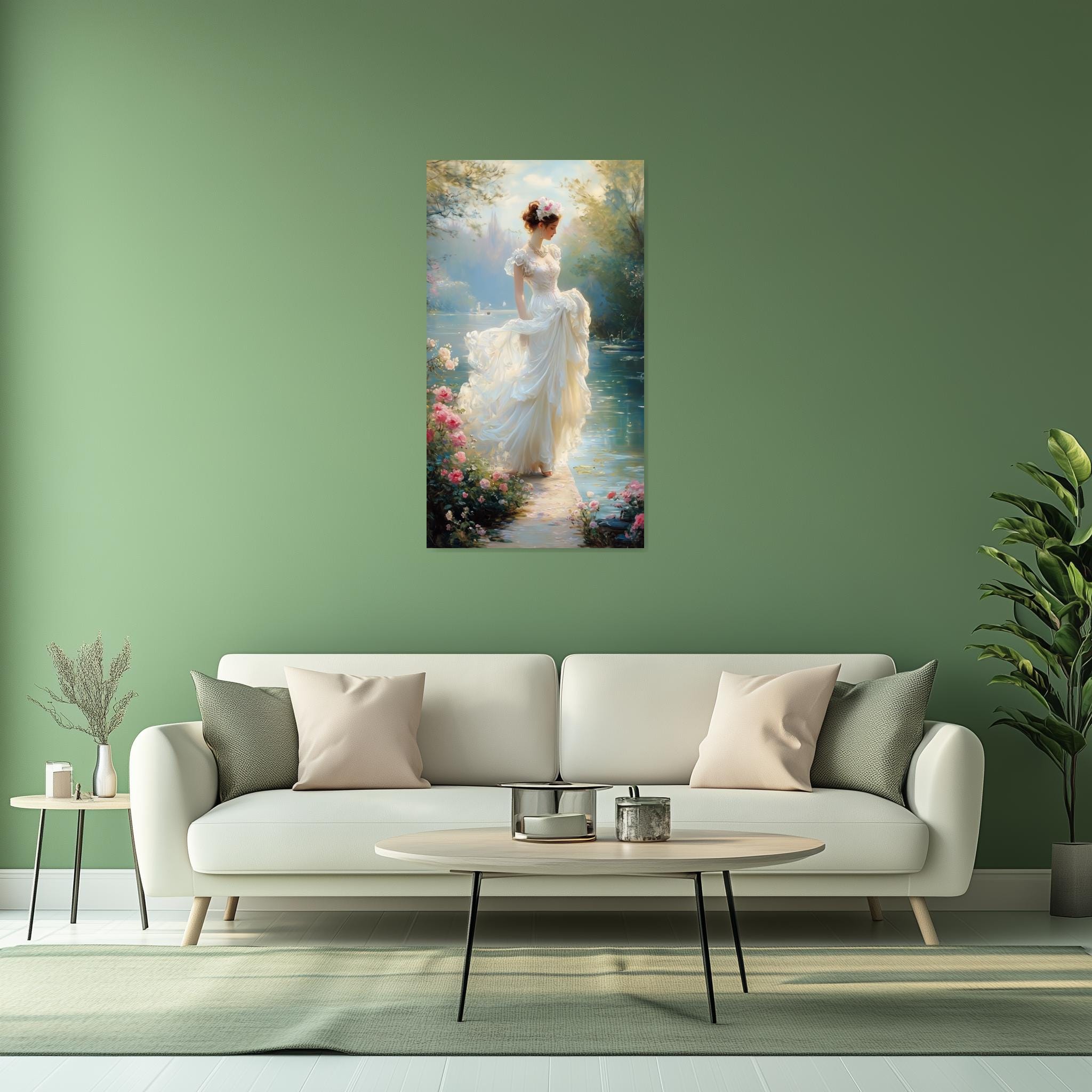 Romantic Floral Canvas Print Inspired by Impressionist Art Perfect for ...