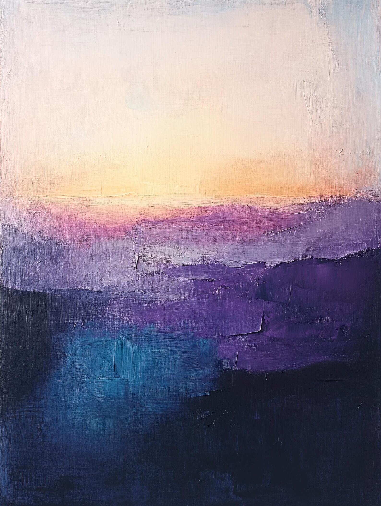 Abstract Sunset Canvas Print: Rothko Inspired Wall Art - Etsy