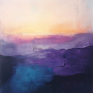 Abstract Sunset Canvas Print: Rothko Inspired Wall Art - Etsy