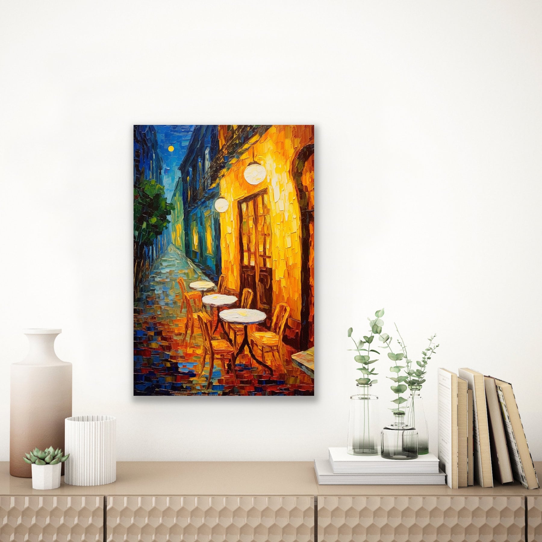 Café Terrace at Night - A Vincent Van Gogh Inspired Masterpiece ...