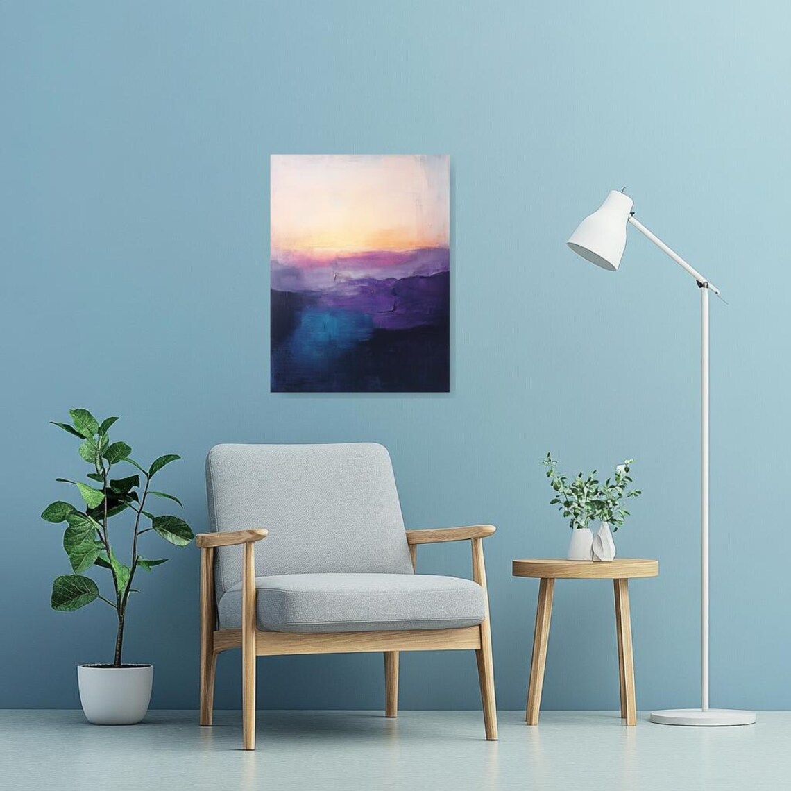 Abstract Sunset Canvas Print: Rothko Inspired Wall Art - Etsy