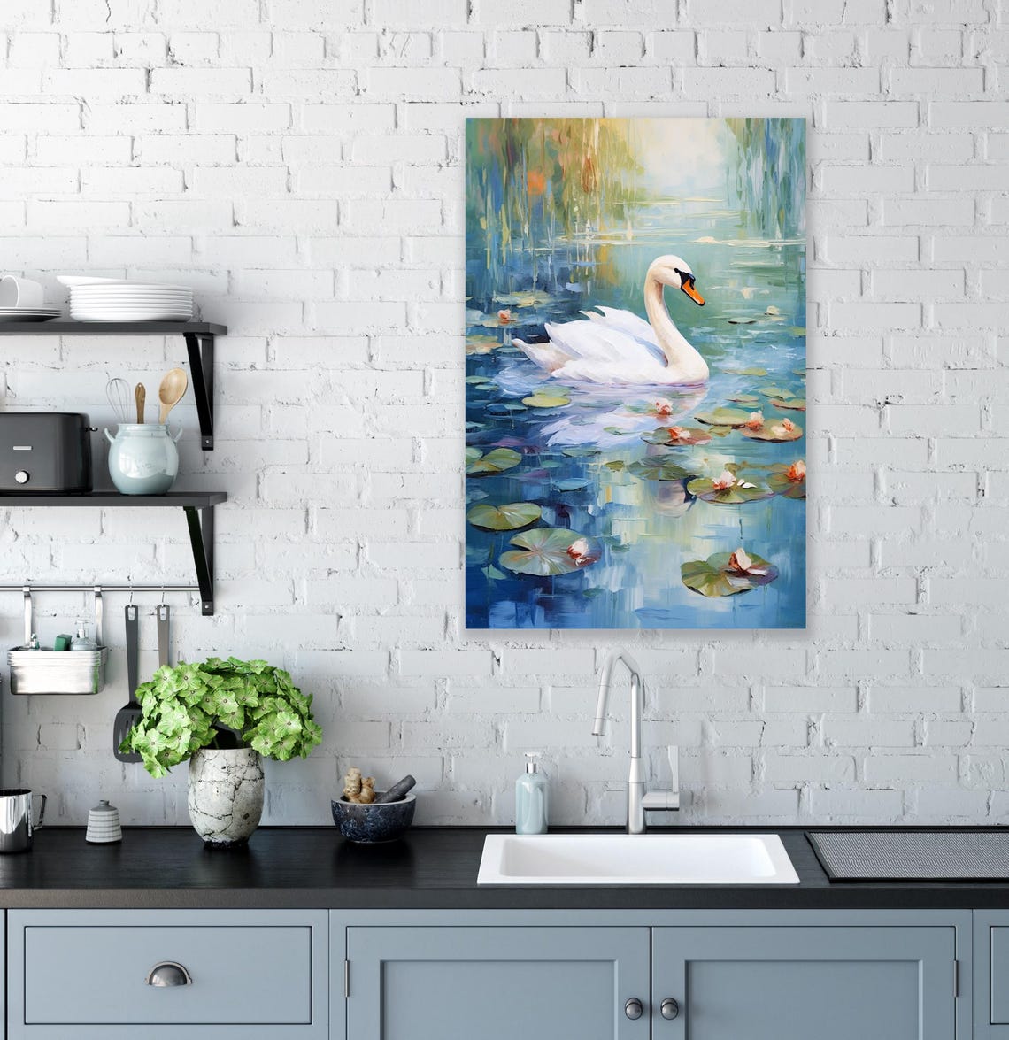Simple Thing | Claude Monet Inspired Custom Canvas Print of Solitary ...