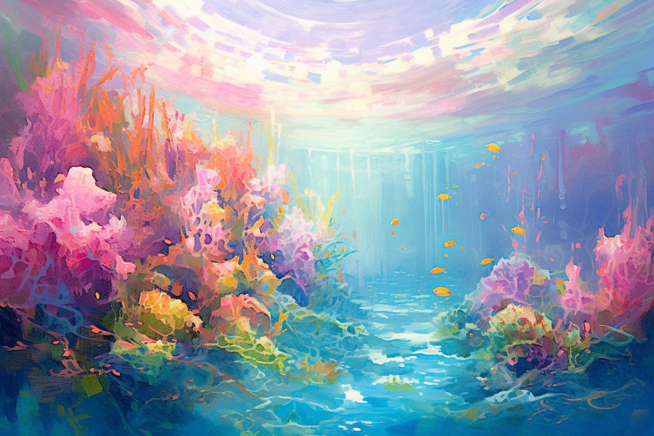 Underwater Bliss: A Pastel Dream Inspired by Jan Matson - Etsy