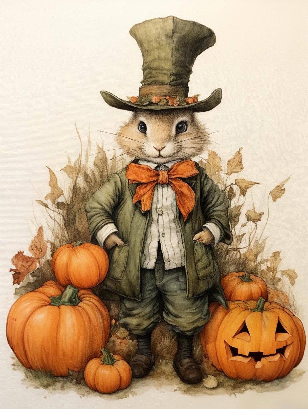 Charming Beatrix Potter Peter Rabbit Watercolor Art Print | Fall ...