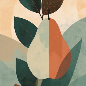 Collage of Fruit Digital Prints | Set of 4 Minimalist Fruit Prints ...