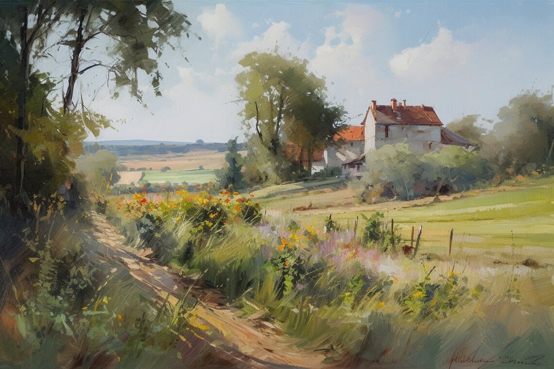 French Countryside Summer Gallery Wall Art Print | Vintage Home | CCC ...