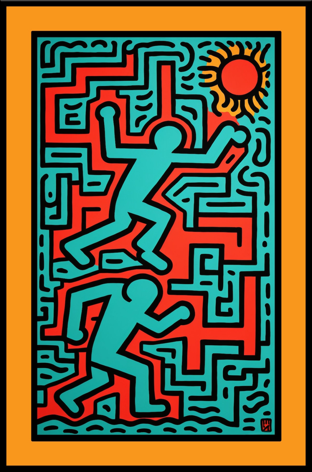 Keith Haring ISO, Original Art, Painting Canvas or Digital Print ...